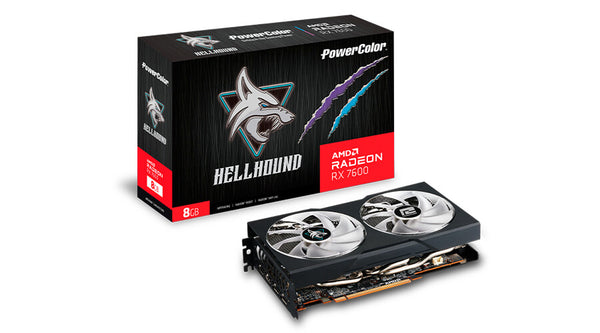 PowerColor Hellhound - AMD 8 GB GDDR6 Radeon RX 7600 graphics card ...