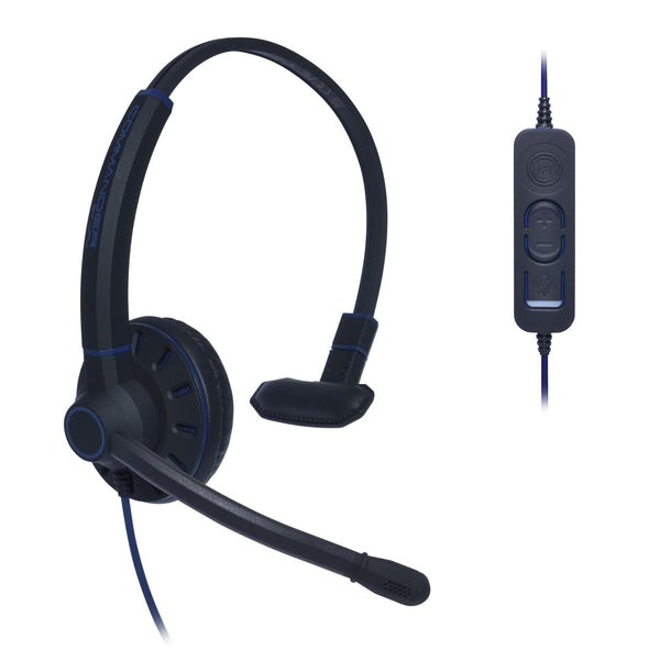 JPL Commander-1 V2 Headset Wired Head-band Office/Call center USB Type ...