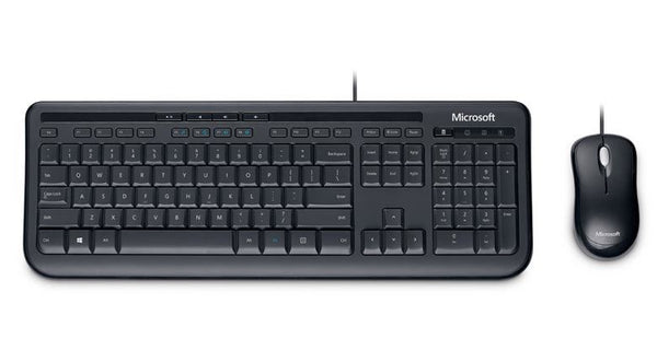 Microsoft Wired Desktop 600 keyboard Mouse included USB Black - Clove ...