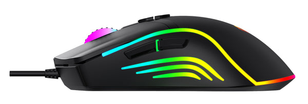 Varr Gaming USB-A Wired Optical RGB Mouse - 6,400 DPI - Clove Technology