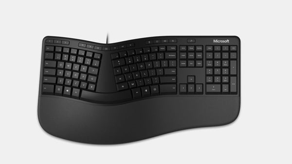 Microsoft Ergonomic keyboard USB QWERTY Black - Clove Technology
